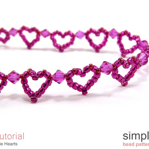 Heart Bracelet Beading Pattern / Tutorial - Etsy
