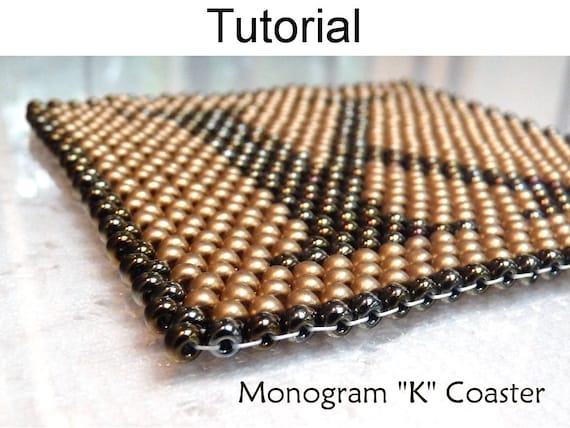 Seed Bead Peyote Stitch Beading Pattern for Beginners Letter Z Beaded ...