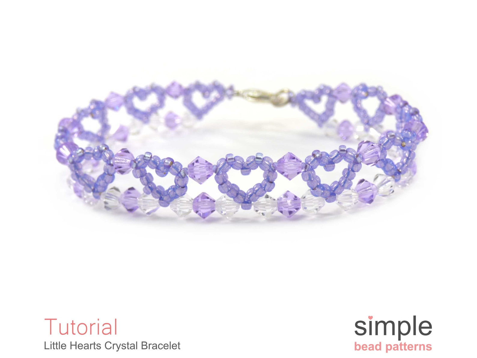 Beaded Hearts Seed Bead Bracelet Beading Pattern and Tutorial - Etsy