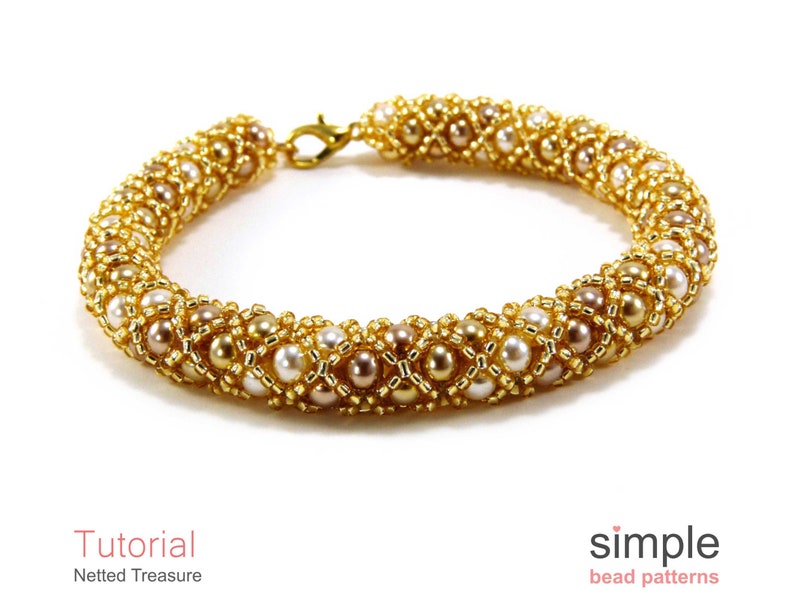 Beading Pattern Beaded Tube Bracelet / Necklace Bead Weaving - Etsy