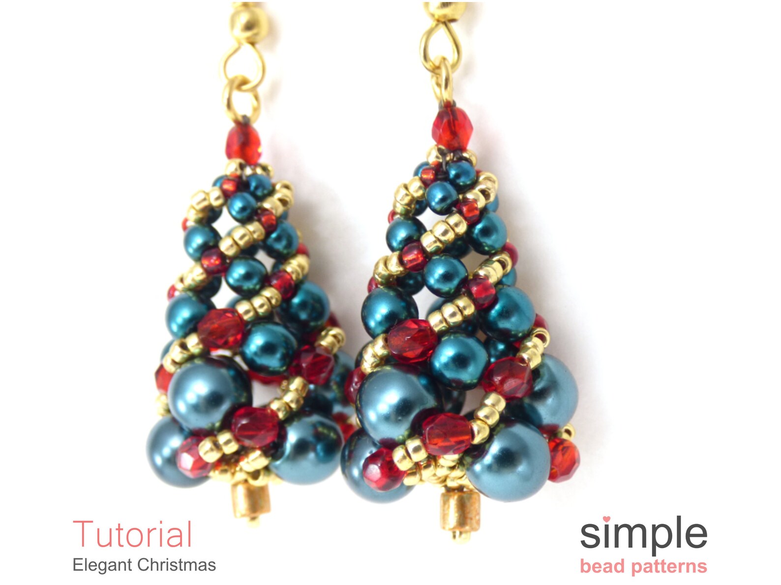 Beaded Christmas Tree Earrings Pattern Jewelry Making - Etsy