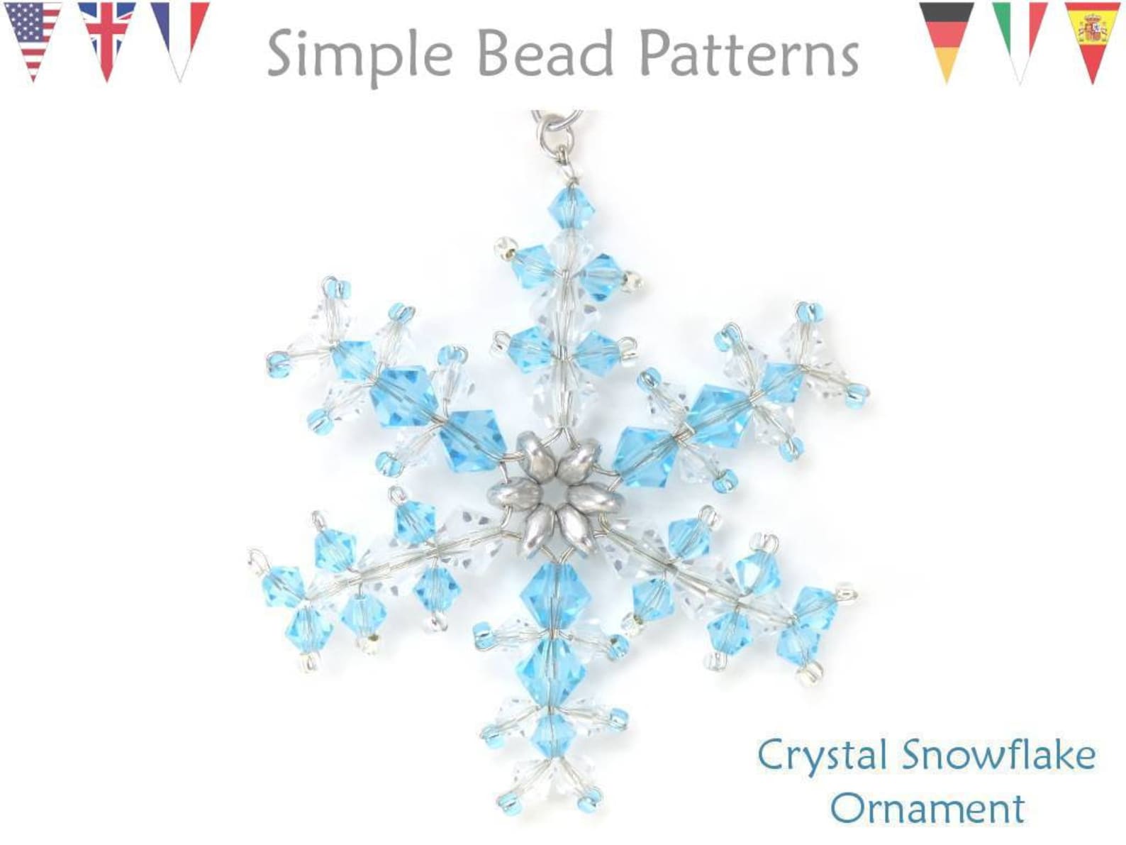 Beaded Snowflake Ornament Pattern Make Christmas Ornaments | Etsy