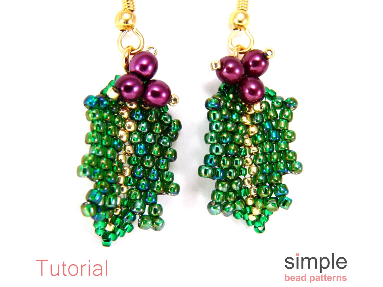 Beaded Holly Leaf Pattern Seed Bead Patterns Christmas | Etsy