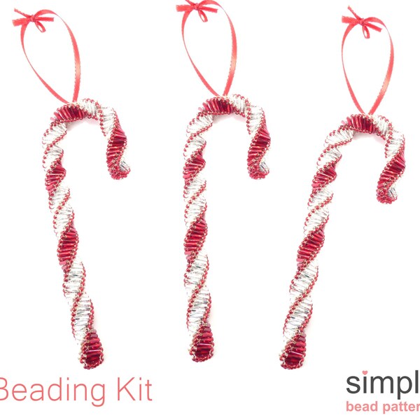 Beaded Candy Cane - Etsy