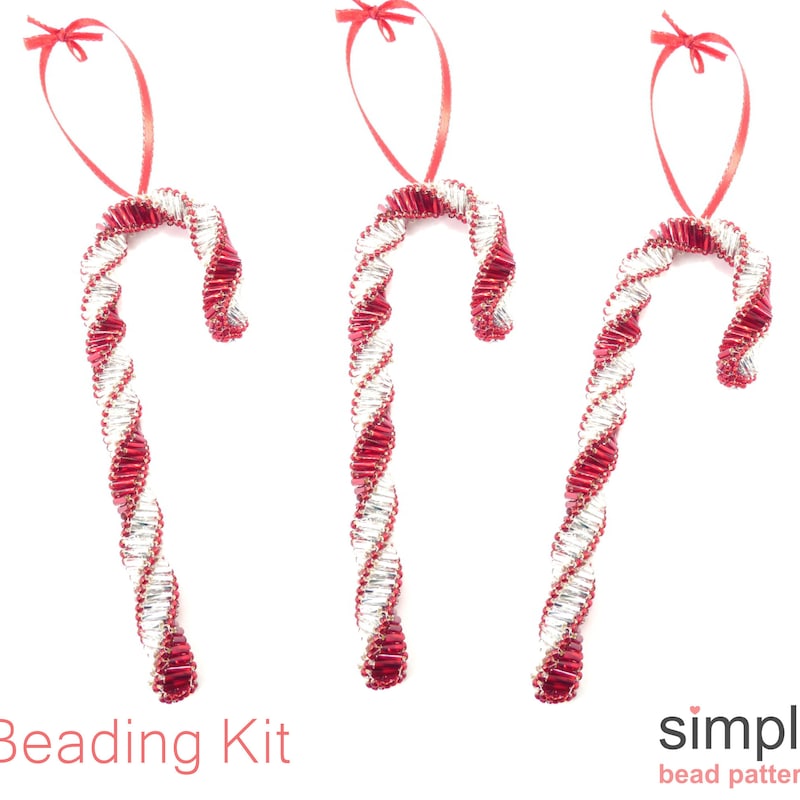 Beaded Candy Cane - Etsy
