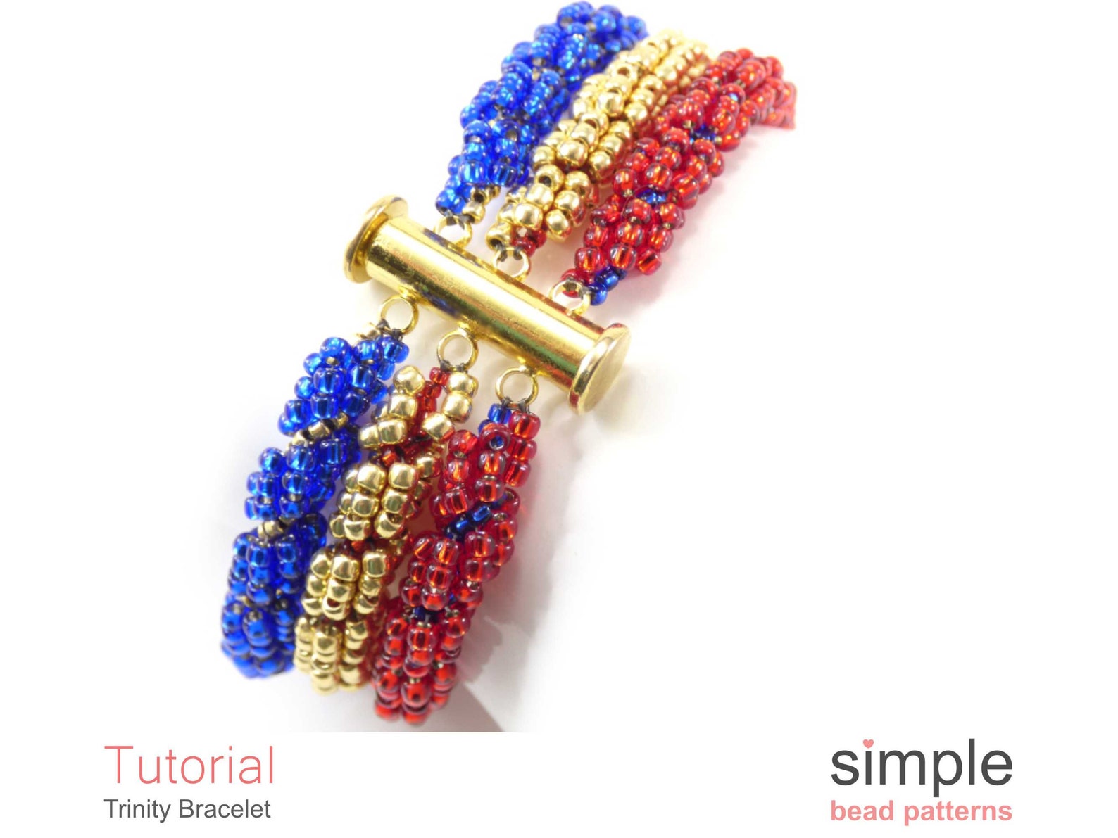 Spiral Beaded Rope Bracelet Pattern Simple Bead Patterns - Etsy