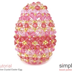 Beaded Easter Egg Pattern, Easter Beading, DIY Faberge Eggs, Simple Bead Patterns, Beadweaving ...