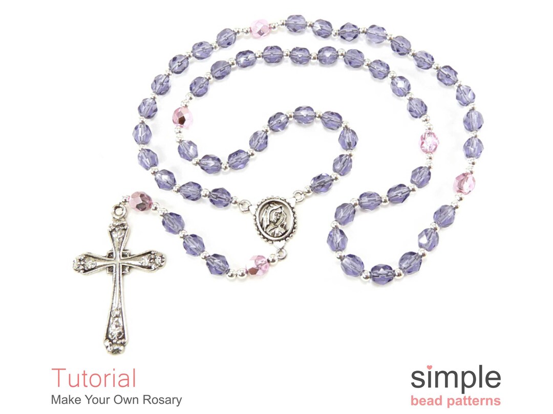 Rosary Beading Pattern, Beaded Rosary Tutorial, Beadweaving Rosary ...