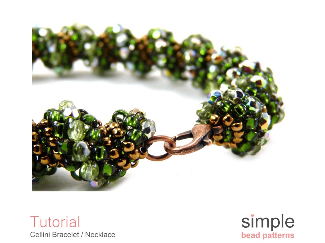 Cellini Spiral Tubular Peyote Stitch Patterns Beaded - Etsy