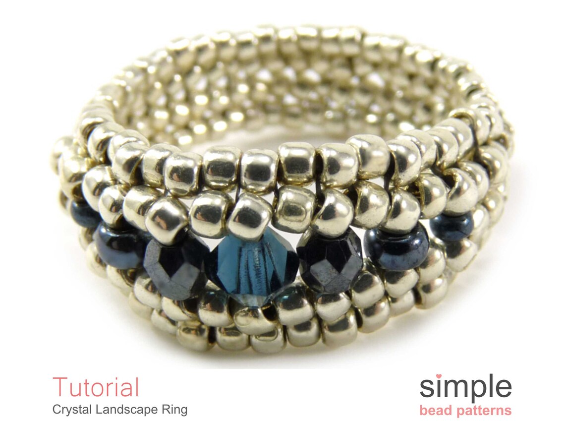 Beaded Rings Pattern How to Make a Beaded Ring Tutorial Bead - Etsy