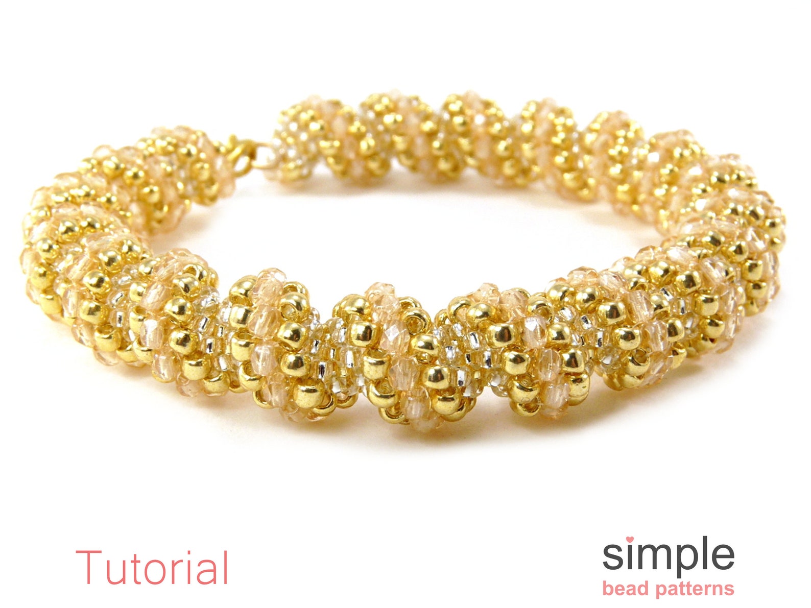 Cellini Spiral Tubular Peyote Stitch Patterns Beaded Bracelet - Etsy