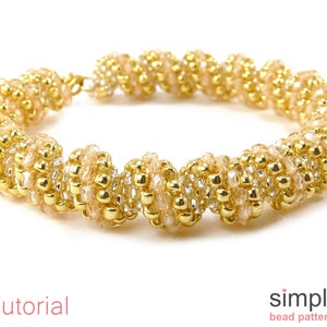 Cellini Spiral Tubular Peyote Stitch Patterns, Beaded Bracelet Pattern ...