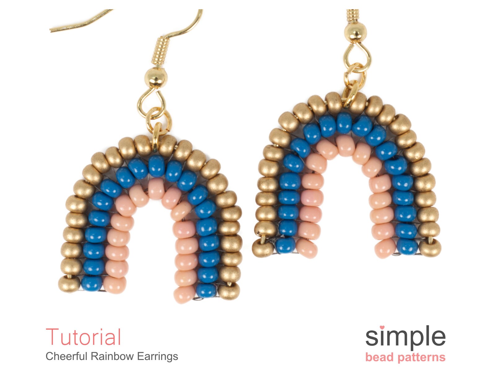 Beaded Rainbow Earrings Pattern Beadweaving Tutorial Seed - Etsy