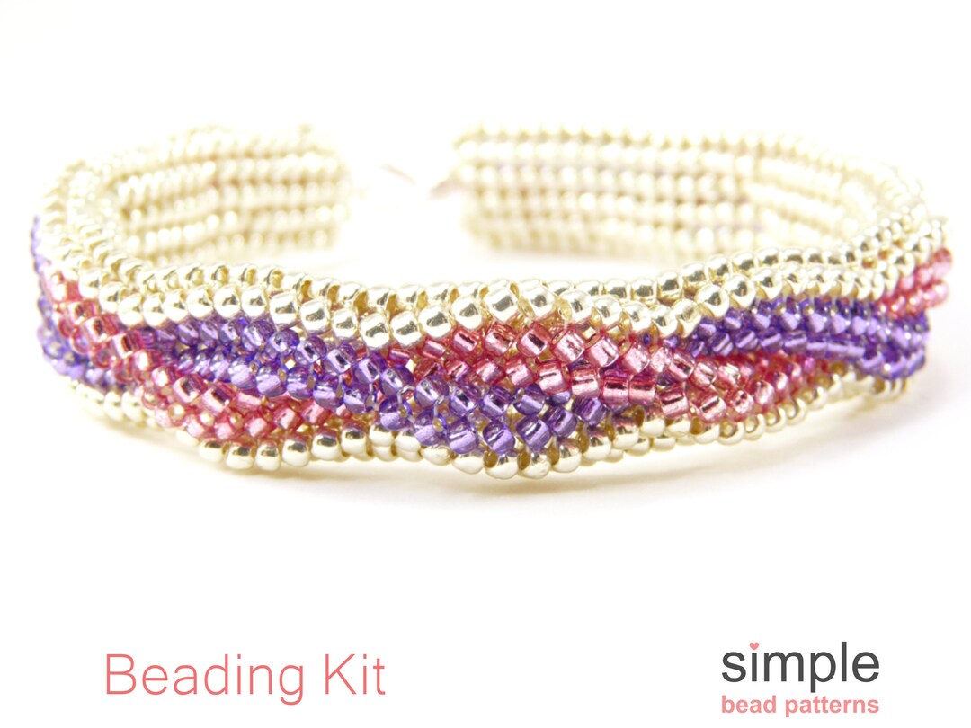 Woven Bracelet Making Kit, Seed Bead Bracelet Kit, Beadweaving Kit ...