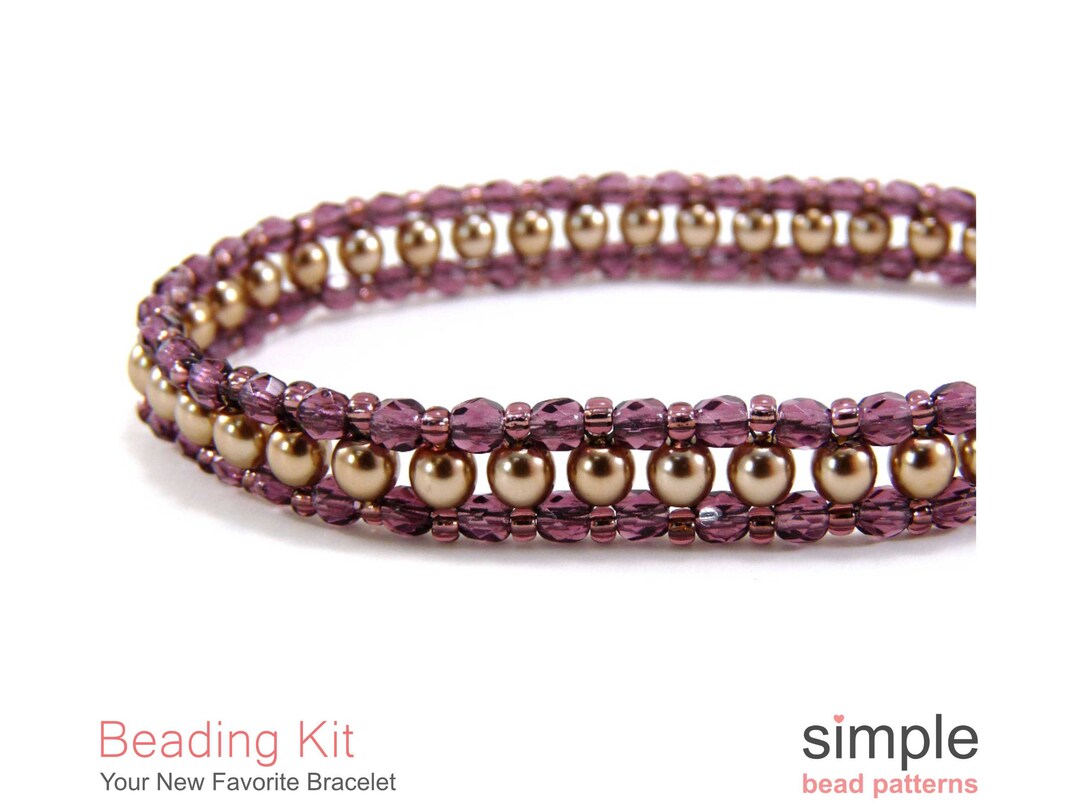 Beading Kits for Adult Beginners (in Amethyst and Gold): "your New ...