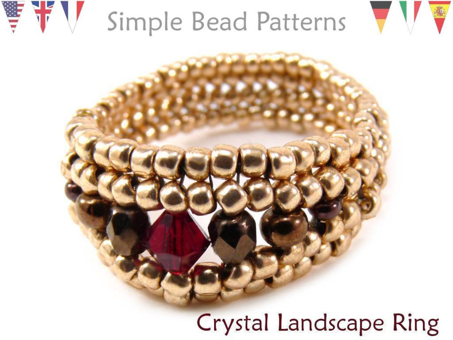 Beaded Rings Pattern How to Make a Beaded Ring Tutorial Bead - Etsy