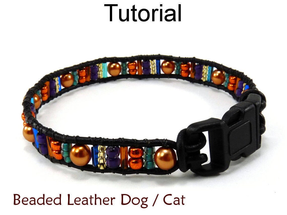 DIY Beaded Dog or Cat Collar Beading Pattern & Tutorial Bead | Etsy