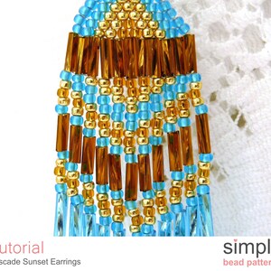 DIY Earrings, Native American Earrings, Beaded Fringe Earrings Patterns ...