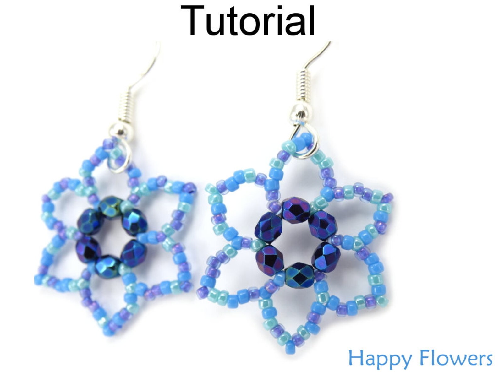 Beaded Flower Earrings Tutorial DIY Beaded Lace Flowers DIY | Etsy