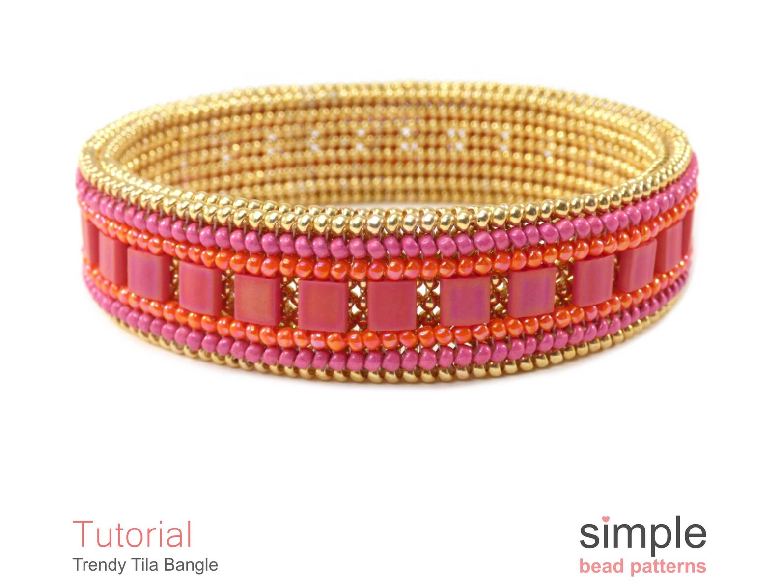 Beaded Bangle Bracelet Pattern Tila Bangle Bracelet Tutorial - Etsy