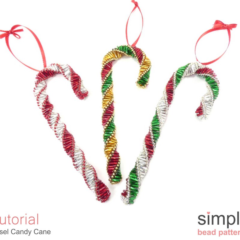 Beaded Candy Cane - Etsy