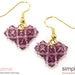 Beaded Heart Earrings Pattern, Beaded Gift Ideas, Jewelry Making ...