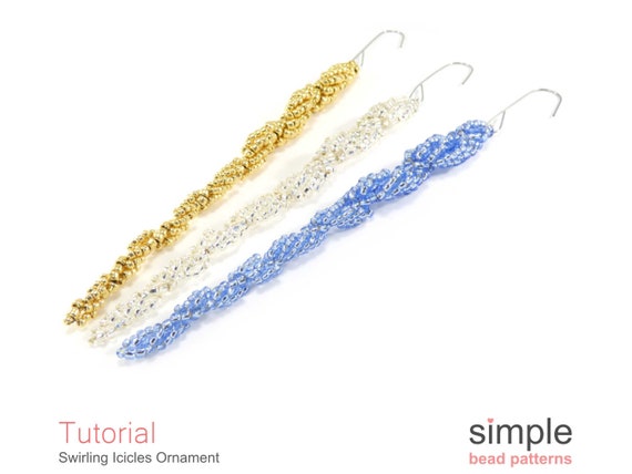 Beaded icicle ornaments store