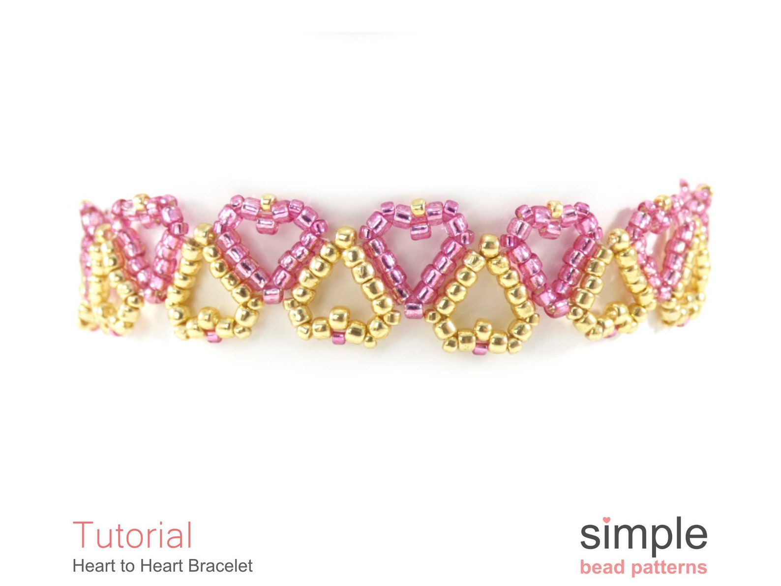 Beaded Heart Bracelet Pattern Beading Hearts Beadweaving - Etsy