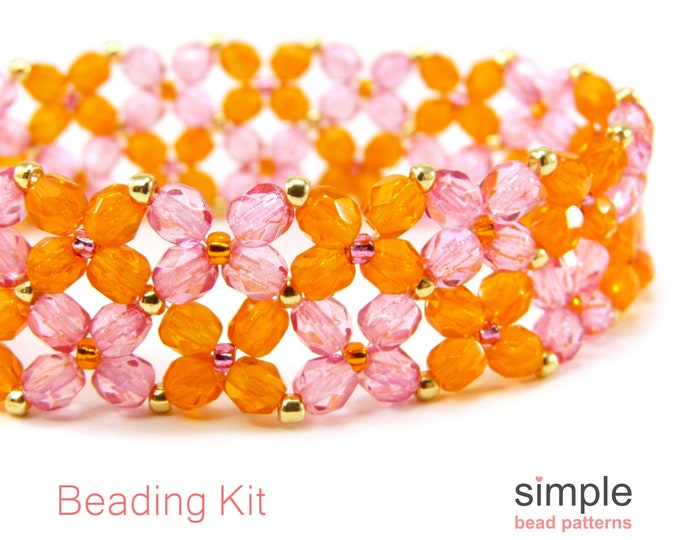 Bracelet Making Kit, Jewelry Making Kit for Adults, Beaded Flower ...
