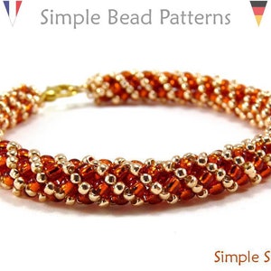 Russian Spiral Stitch Beading Pattern Jewelry Making | Etsy