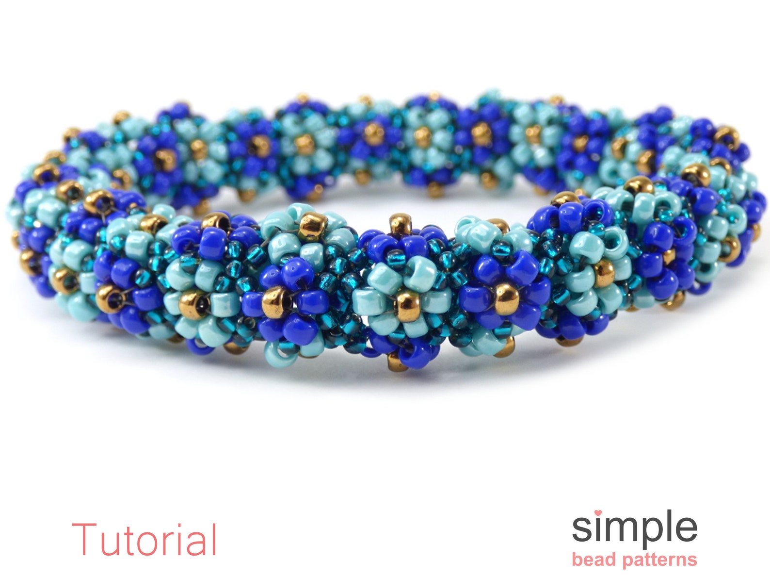 Daisy Chain Beaded Bracelet Tutorial Daisy Stitch Beaded | Etsy