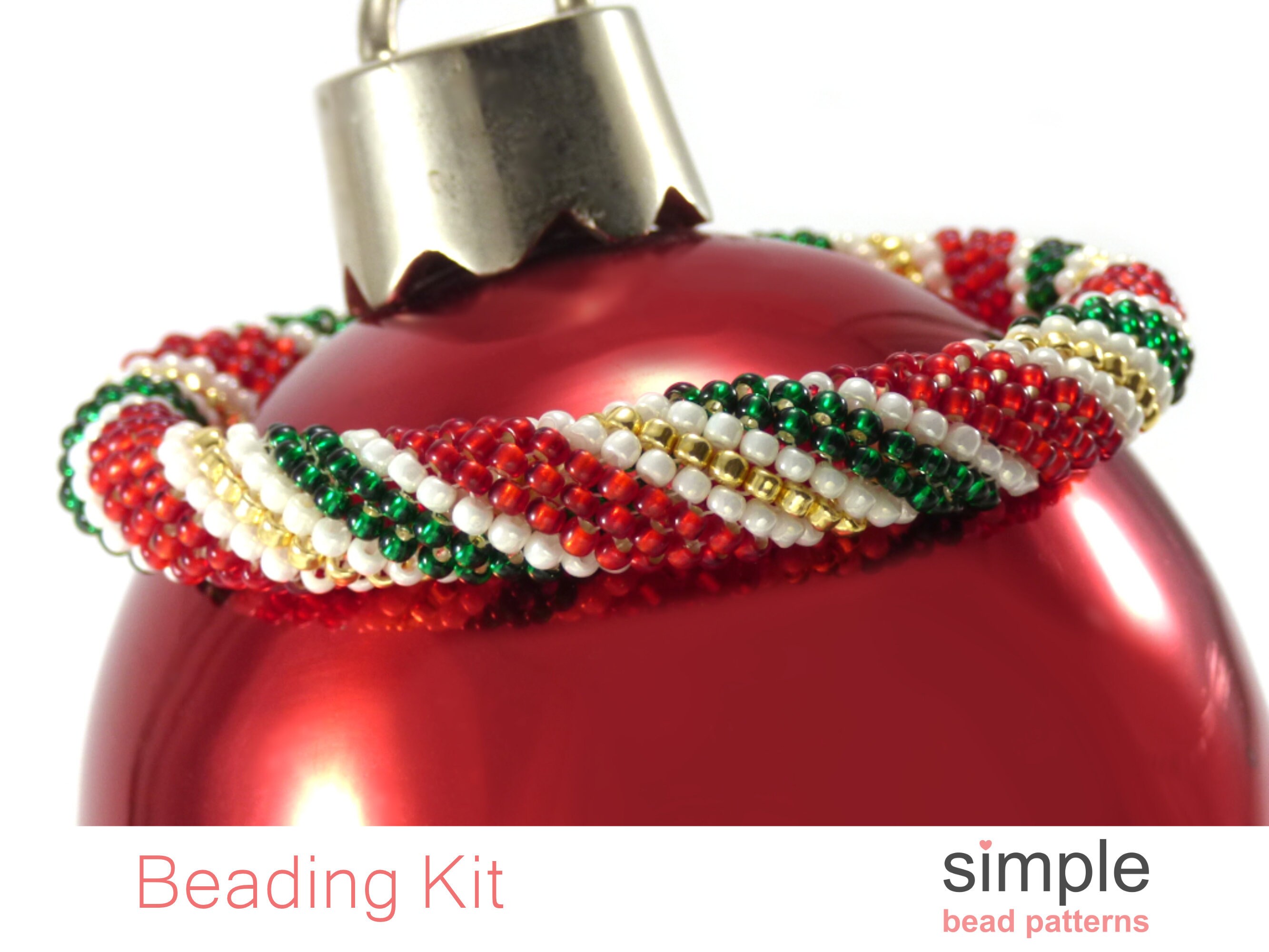 Christmas Beaded Bracelet Making Kit Jewelry Making Kits for - Etsy España