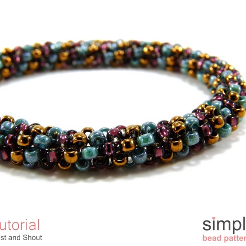 Bracelet Tutorial Duo Bead Pattern Simple Beaded Bracelet - Etsy Israel