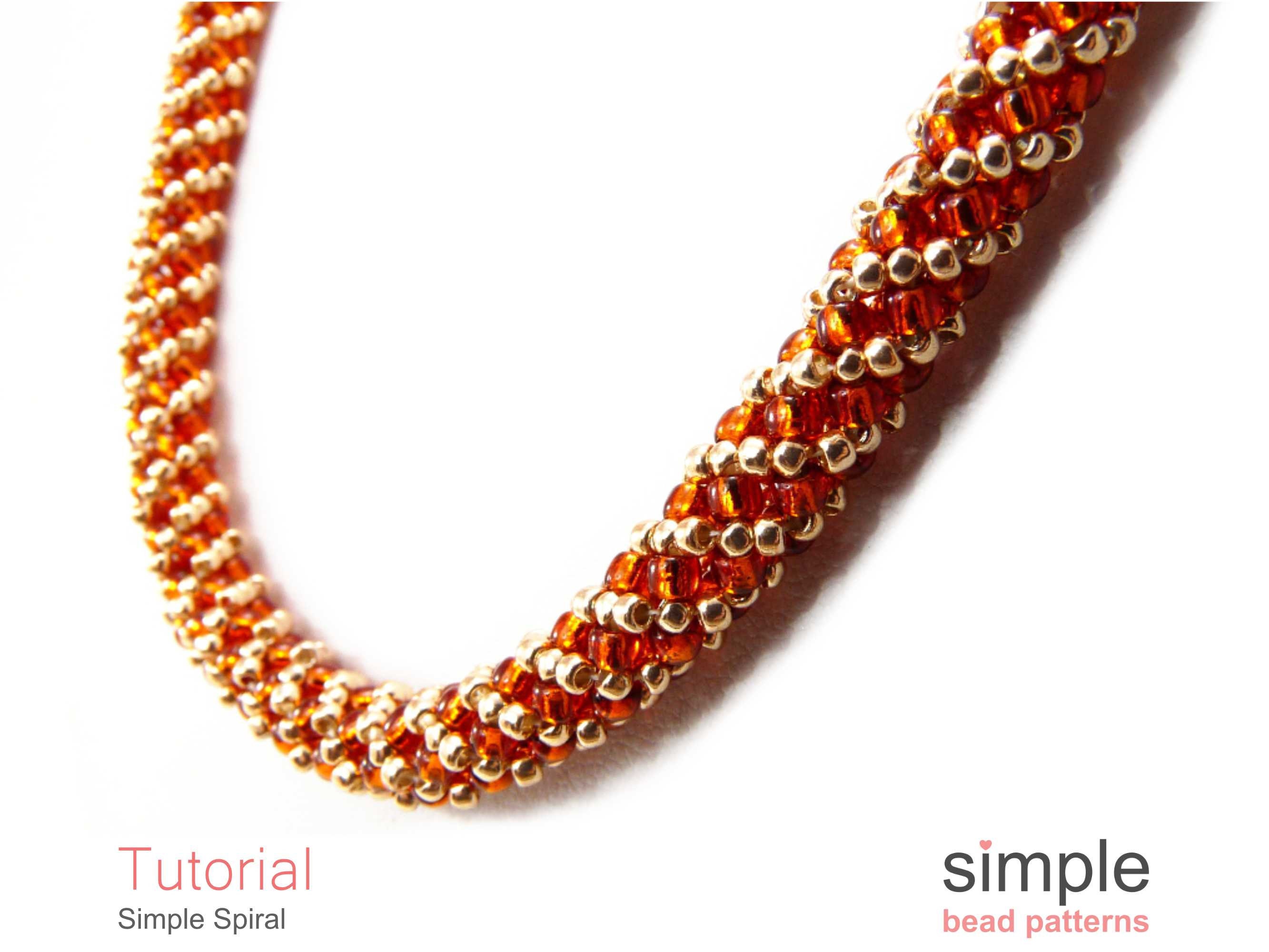Russian Spiral Stitch Beading Pattern Beaded Bracelet - Etsy
