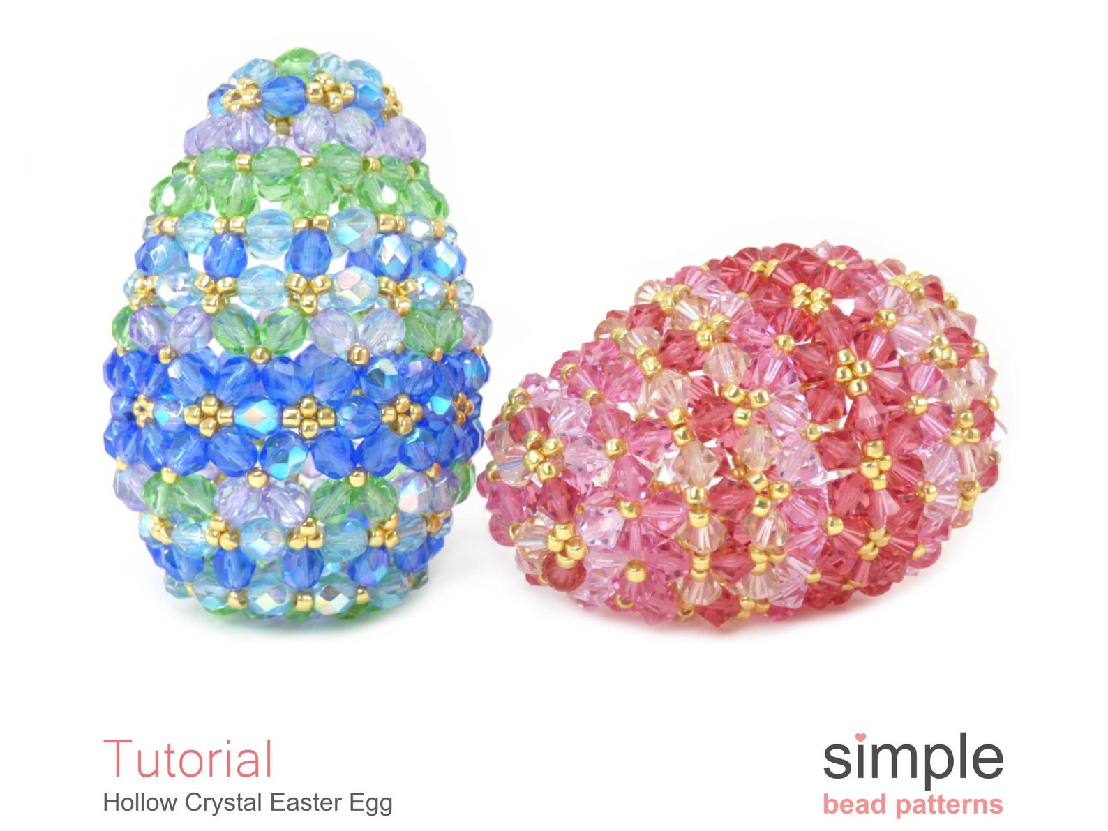 Beaded Easter Egg Pattern Easter Beading DIY Faberge Eggs - Etsy