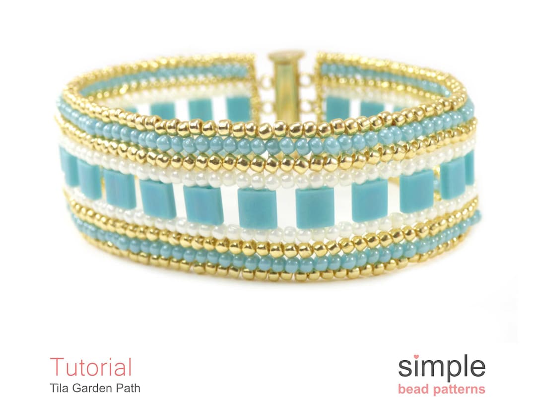 Miyuki Tila Bead Bracelet Pattern PDF: "tila Garden Path" Design - Etsy