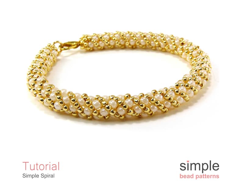 Russian Spiral Stitch Beading Pattern PDF: "simple Spiral" Design - Etsy