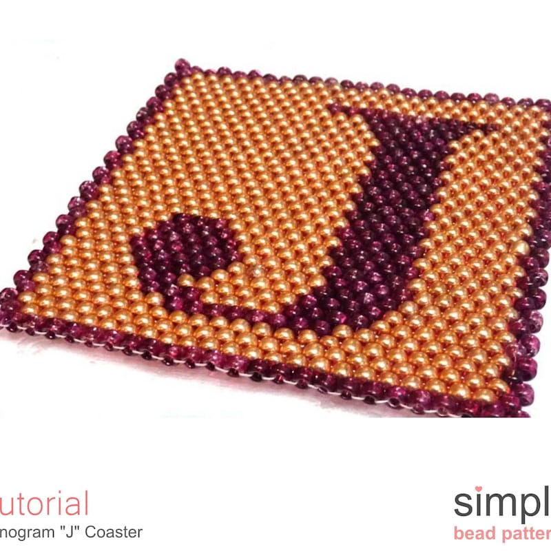 Letter Coaster - Etsy