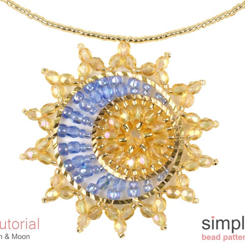 Sun & Moon Beaded Celestial Statement Necklace - Etsy