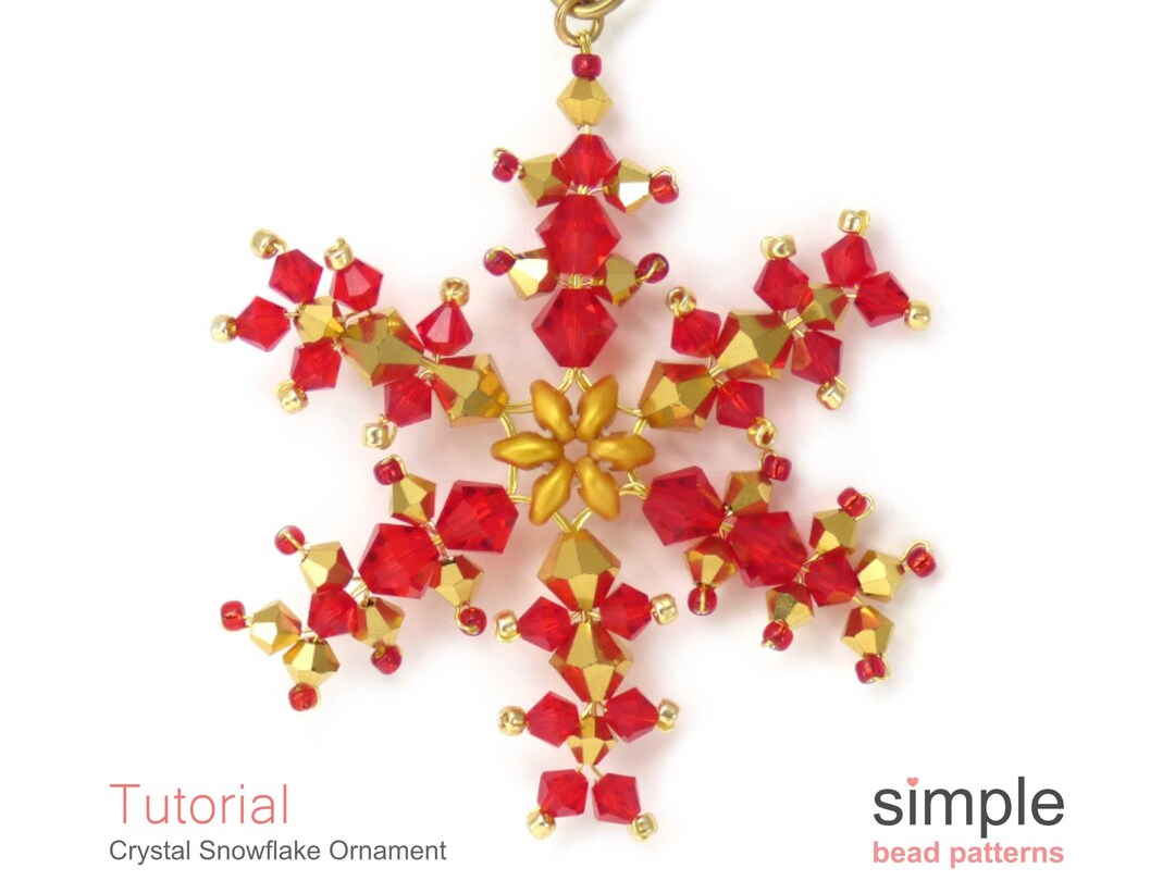 Beaded Snowflake Ornament Pattern, Make Christmas Ornaments With Beads ...