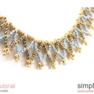 Netted Seed Bead Necklace Patterns, Beaded Netting Pattern, Netted ...