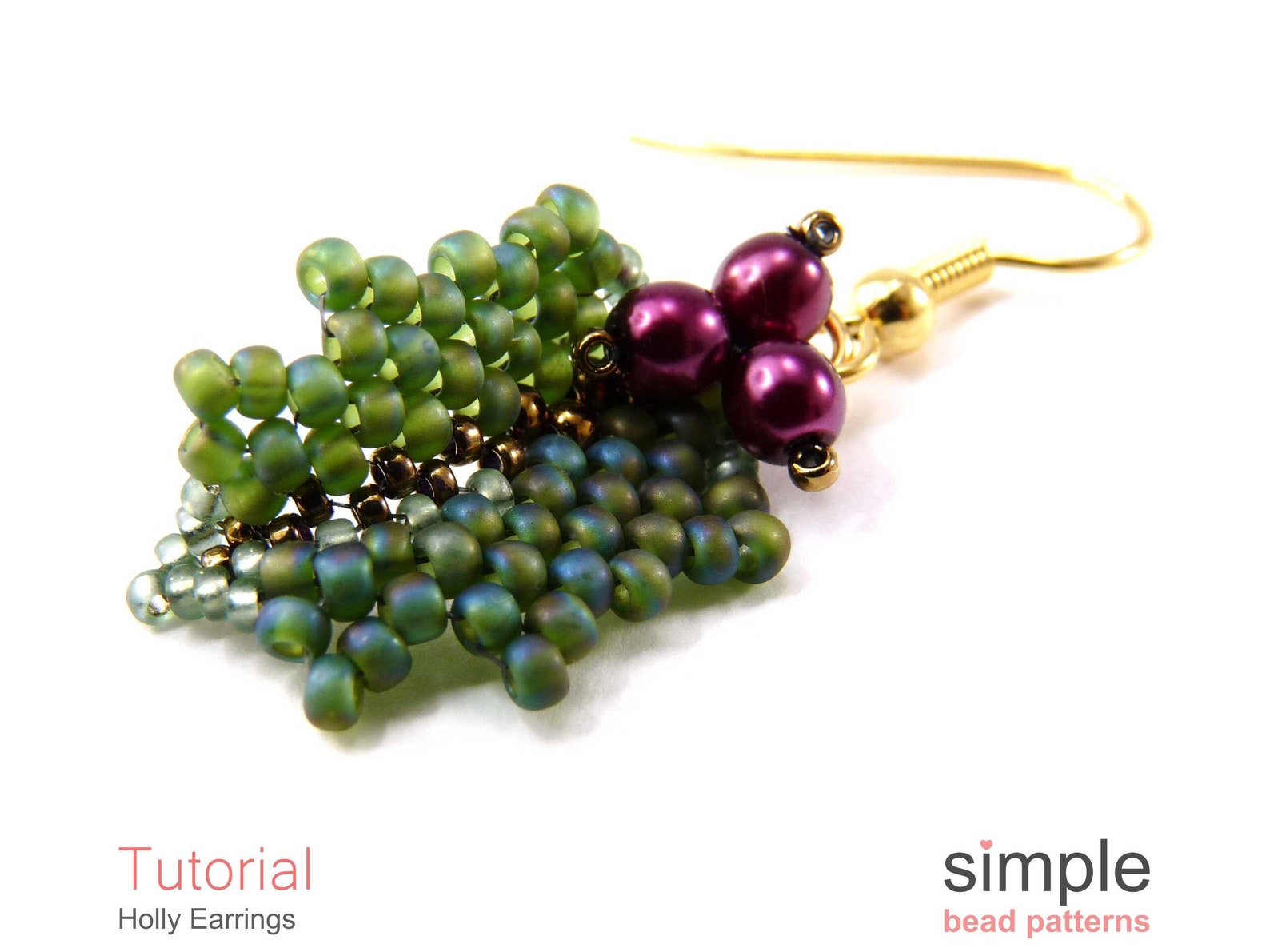 Beaded Holly Leaf Pattern Seed Bead Patterns Christmas - Etsy