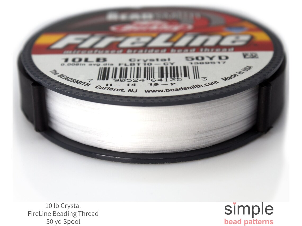 10 LB Crystal Fireline Beading Thread 50 Yds Fireline Crystal | Etsy
