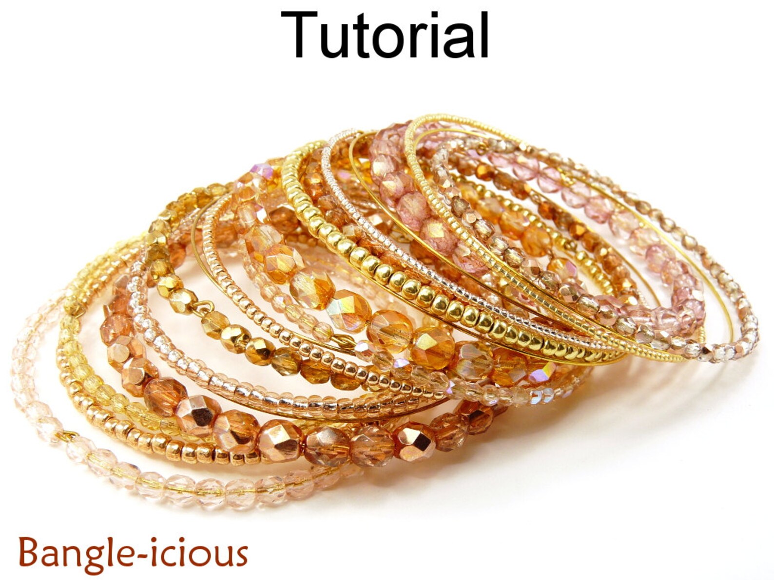 Stacked Bracelets Memory Wire Bracelet Tutorial Easy Beaded | Etsy