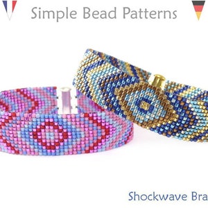 Bracelet Beading Pattern Simple Bead Patterns Square Stitch - Etsy