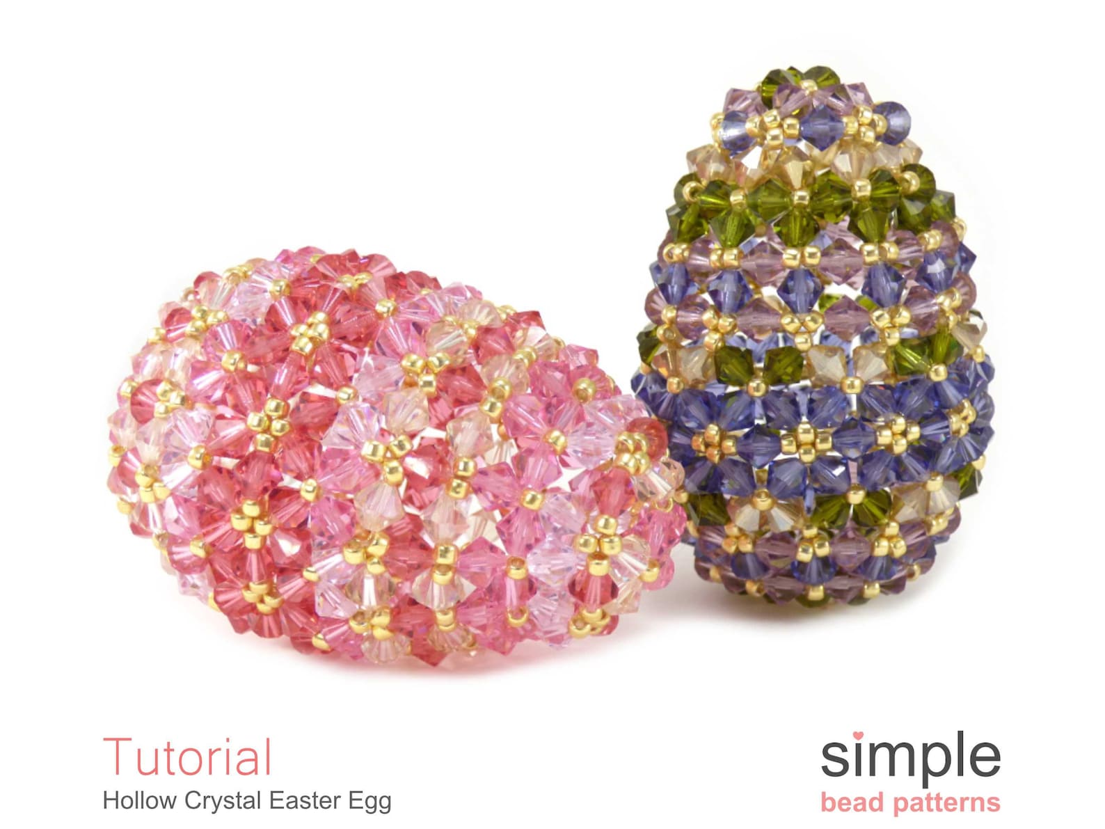 Beaded Easter Egg Pattern Easter Beading DIY Faberge Eggs - Etsy