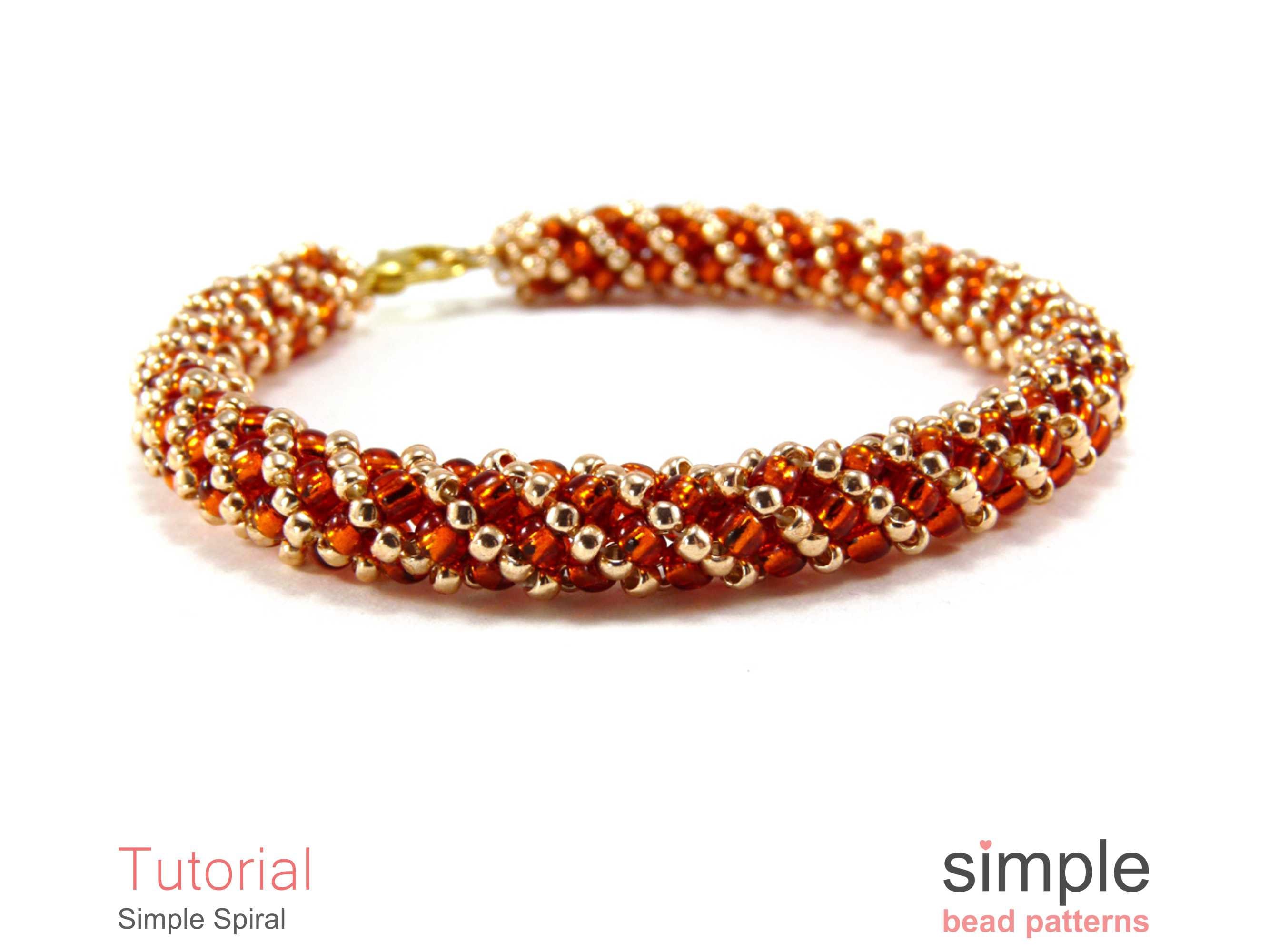 Russian Spiral Stitch Beading Pattern PDF: "simple Spiral" Design - Etsy