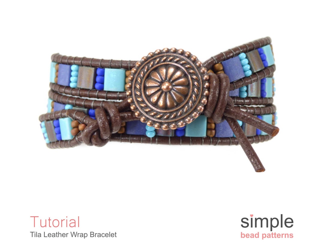DIY Leather Wrap Bracelet Tutorial, Beaded Tila Wrap Bracelet DIY ...