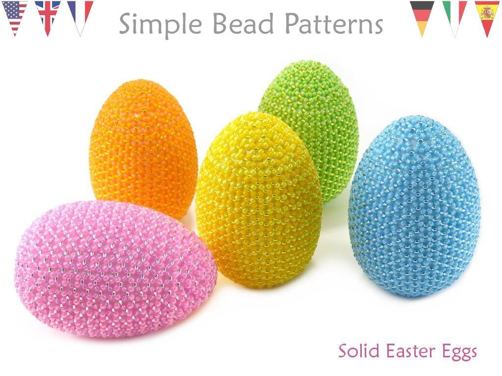 Beaded Easter Egg Pattern Easter Beading DIY Faberge Eggs | Etsy