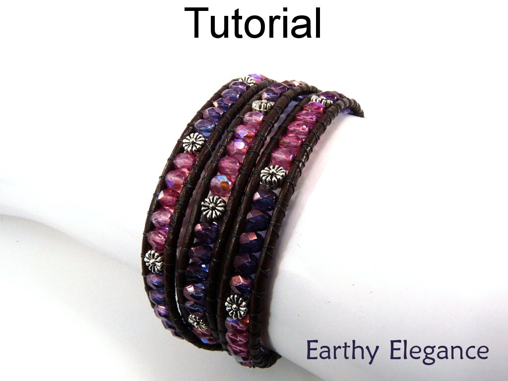 DIY Leather Wrap Bracelet Tutorial Beaded Wrap Bracelet | Etsy